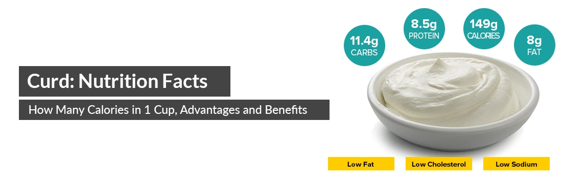 Nutrition Facts of Curd : How Many Calories in 1 Cup Curd